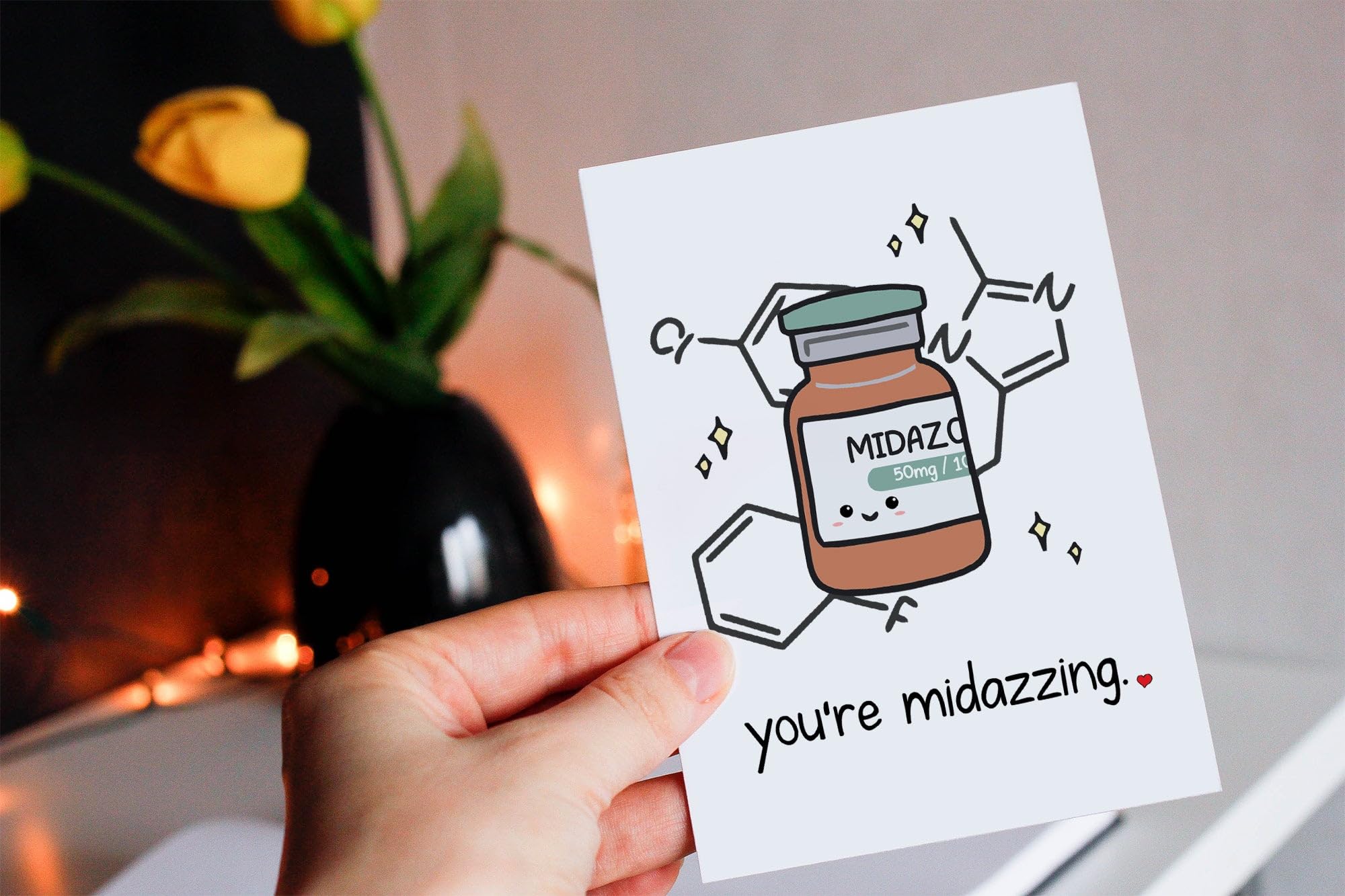 OwingsDesignsPerfect You're Midazzling Card - Midazolam Card - Thank You Card Gift For Doctor-Nurse - Cute Medical Card - Anesthesia Card - Greeting Card