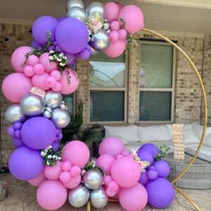 RUBFAC 116pcs Purple Balloons Different Sizes Pack of 36 18 12 10 5 Inch for Garland Arch Extra Large Balloons for Birthday Graduation Wedding Party Decoration