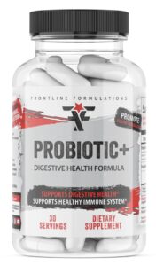 frontline formulations essentials, train harder, recover faster, increase endurance, veteren owned and operated (probiotic+)