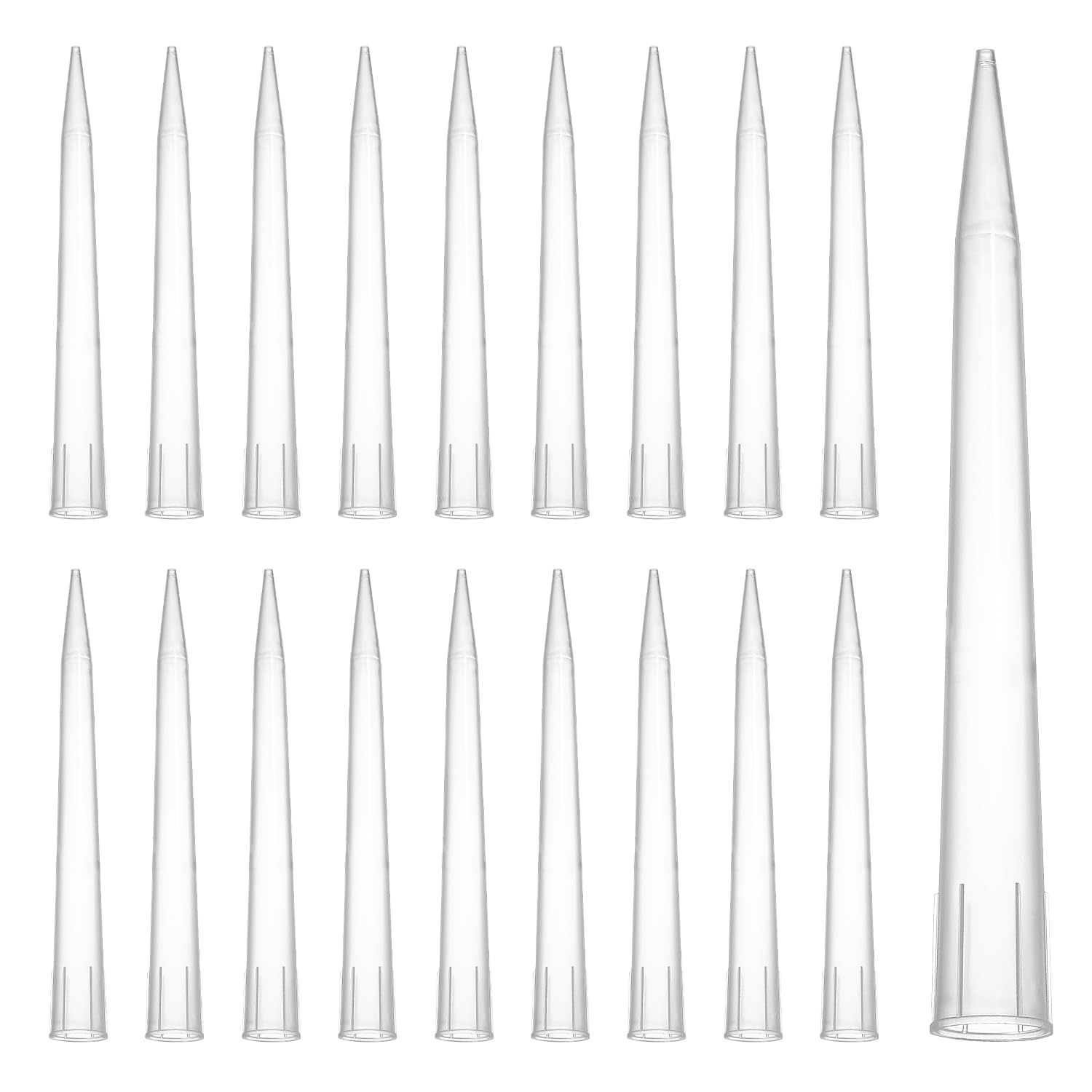 eLabPal 10ml Pipette Tips 100 Pcs, Lab Universal Pipettor Tips, MicroPipette Transparent Liquid Handling Tips, Autoclavable for Lab School Home