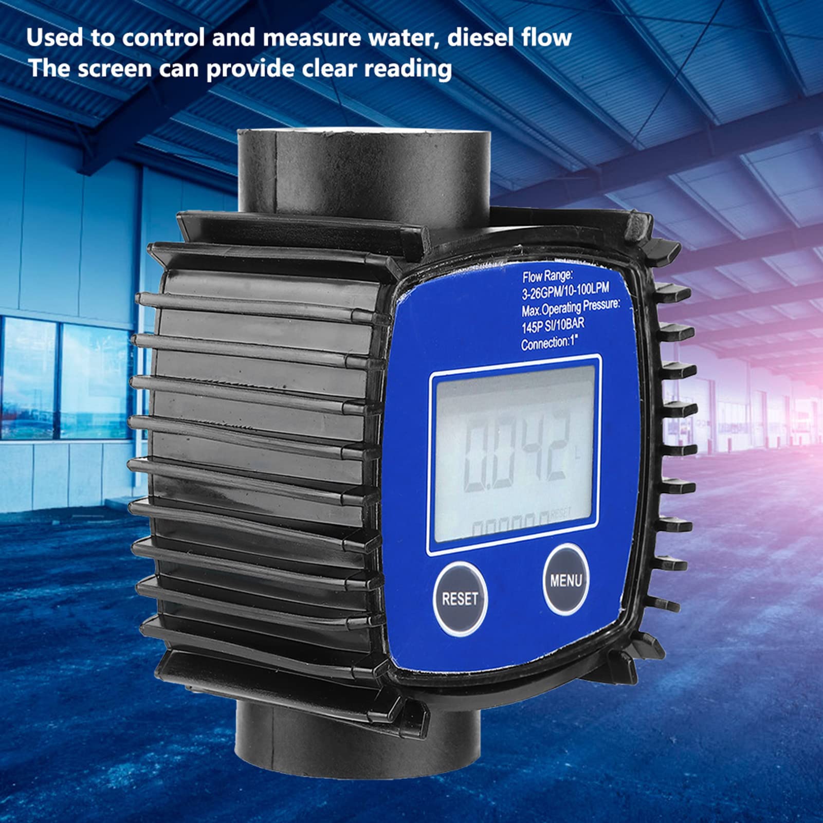 Floow Meter, Flowmeter Digital Display Digital Display High Accuracy Water Floow Meter Flowmeter 1in Internal Thread