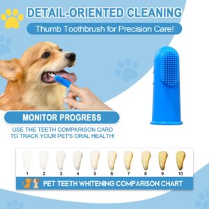 VVHOMIFE Comfort Grip Canine Toothbrush for Small Dogs - Ergonomically Designed for Easy Dental Care of Small Dogs and Cats Canine Teeth Cleaning - S