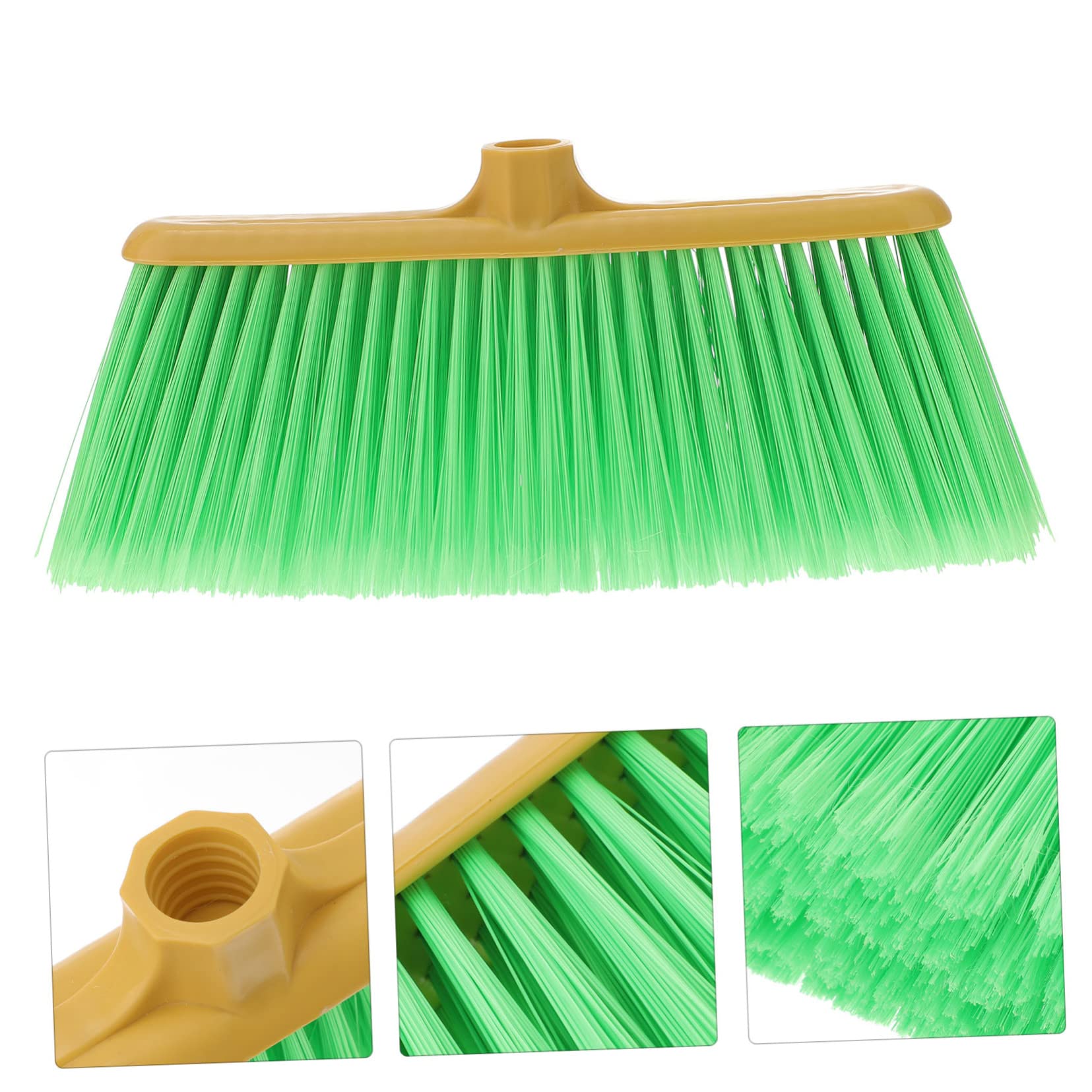 Hemoton 2pcs Broom Head Indoor Broom Floor Broom Floor Sweeper Head Garden Broom Head Plastic Broom Head Red Broom Parts Cleaning Broom Head Broom Accessories Hardened Small Broom