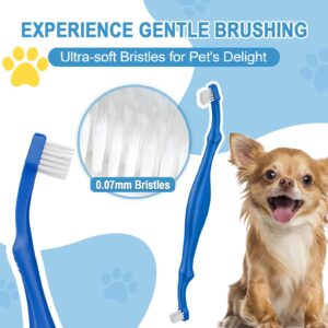 VVHOMIFE Comfort Grip Canine Toothbrush for Small Dogs - Ergonomically Designed for Easy Dental Care of Small Dogs and Cats Canine Teeth Cleaning - S