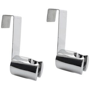 lq industrial 2pcs shower head holder, 42x98mm wall mounted toilet bidet spray stand sprinkler head bracket for bathroom storage hooks