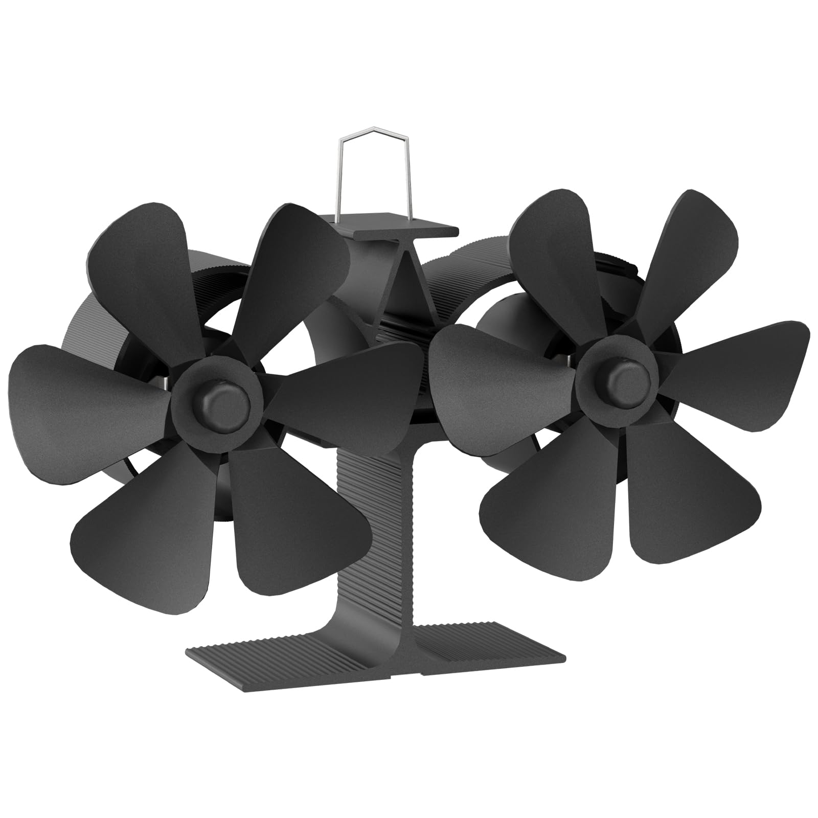 Miaton Wood Stove Fan Heat Powered Stove Fan Non Electric | Dual Motor Fireplace Fan | Thermal Fan for Wood Stove | Heat Activated Fan | Cocoon Fan | Wood Burning Stove Fans