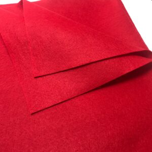 levylisa Felt Fabric 72" X 36" 1.4mm Thick Soft Craft Fabric DIY Craftwork Sewing Patchwork Material (Red)