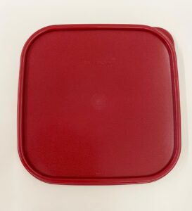 tupperware modular mates square replacement lids seal lid 1623 red 7" x 7"