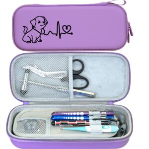 ButterFox Premium Stethoscope Case with Divider and ID Slot for 3M Littmann Classic III, Cardiology IV Diagnostic and More Stethoscopes with Pocket for Nurse Accessories (Lilac)