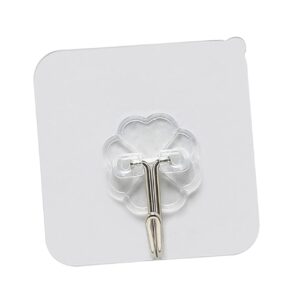 zerodeko 10pcs clear adhesive hooks nail wall hook