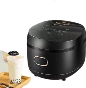 okicook boba cooker commercial boba pot 5l automatic pearl tapioca cooker for boba tea & bubble tea & milk tea touchscreen 110v