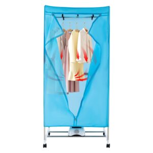 portable dryer, 110v 1000w electric clothes dryer machine double layer stackable clothes drying rack for apartments, rv, laundry, and more