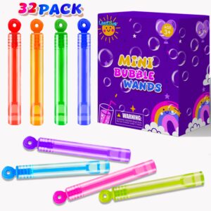 kids party goodie bag stocking stuffer fillers for toddlers, 32 pack mini bubble wand toys gifts for kids, small christmas pinata birthday party favors supplies, camping classroom prizes treats