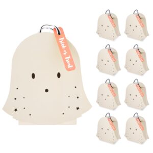 cheerland halloween party favor bags cute ghost shaped paper gift bag trick or treat bag for spooky theme birthday cosplay halloween goodie bags party supplies - pack of 8