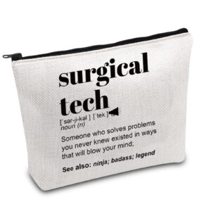 fotap surgical tech gift nurse anesthetist cosmetic bag surgical nurse gift crna gift anesthesia tech gift surgical technologist gift (surgical tech)