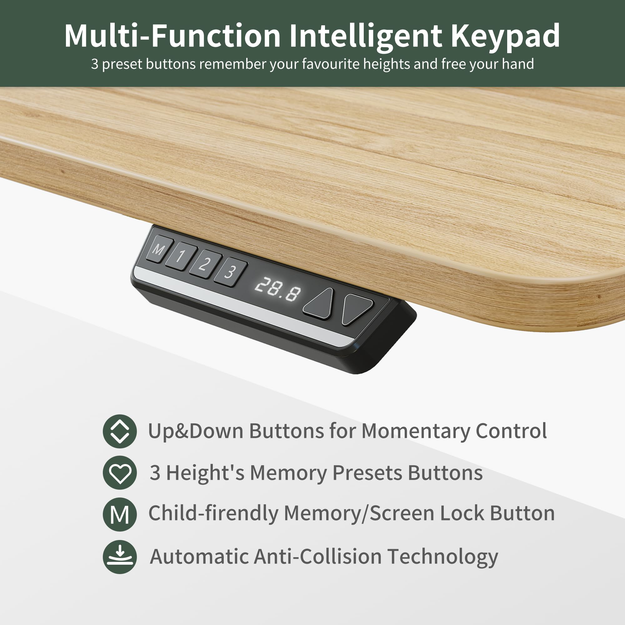 FEZIBO Triple Motor 75" L Shaped Standing Desk with 5 Drawers, Reversible Electric Standing Gaming Desk Adjustable Height, Corner Stand up Desk with Splice Board, White Frame/Light Walnut Top