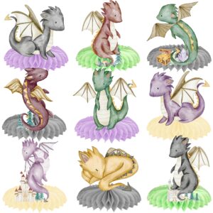 dragon honeycomb centerpieces 11pcs dragon theme table centerpieces dragon birthday party decorations cute dragon honeycomb decorations for dragon knight baby shower supplies