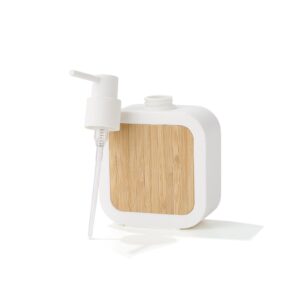 390ml Liquid Soap Dispenser Multipurpose Kitchen Sink Rustic Empty Bathroom Manual Soap Dispenser for Shampoo Lotion Hand Soap Bath Cream, White