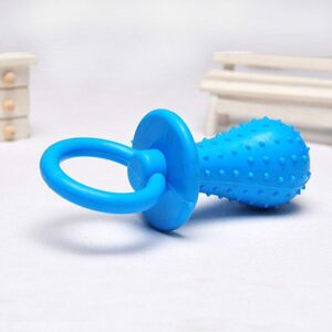 JJLFresheners Dserw Dog Pacifier Chew Toys, Mini Bite Resistant Bell Shape Rubber Pacifier Pet Dog Puppy Molar Chew Training Toy, Bell Chewing Playing Training Toys, for Pet Puppy Dog Cat