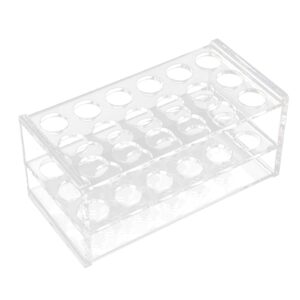 acrylic test tube rack 18 holes transparent for 10ml 15ml tubes lab tube racks