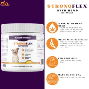 PiccardNaturePets StrongFlex with Hemp Joint Support for Dogs 120 Soft Chews