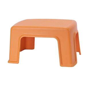 butifulsic creative orange footstool step stool for living room home furniture and household use versatile and functional stool for adults and kids