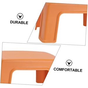 BUTIFULSIC Creative Orange Footstool Step Stool for Living Room Home Furniture and Household Use Versatile and Functional Stool for Adults and Kids