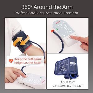 Upper Arm Blood Pressure Monitor - BANCLAR - Digital BP Machine with Adjustable Automatic Inflating BP Cuff - Blood Pressure Monitor for Home Use - sphygmomanometer - Blood Pressure - BPM