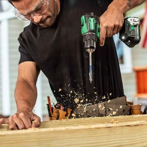 Metabo HPT 18V MultiVolt™ Cordless Driver Drill Kit | 620 in-lbs of Torque | Compact | Reactive Force Control | 22 + 1 Clutch Settings | LED Light | Belt Hook | Lifetime Tool Warranty | DS18DEX