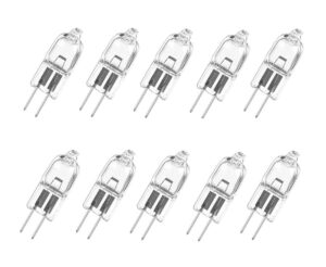 10x g4 6v 10w/20w halogen light bulbs 6 volt 10/20 watt dimmable 2700k for landscape/desk lamp (10, watts)