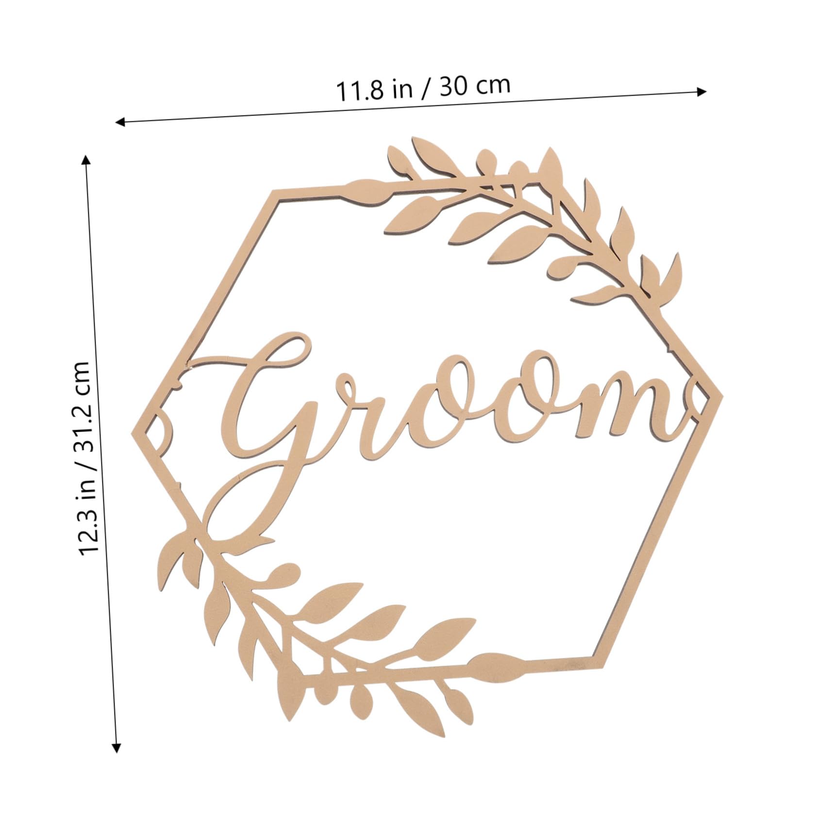 GOOHOCHY 1 Set wedding chair sign mr and mrs wooden signs groom to be wedding aisle groom bride door hanger wedding wood plaque wedding chair decorations bridegroom rural the banner