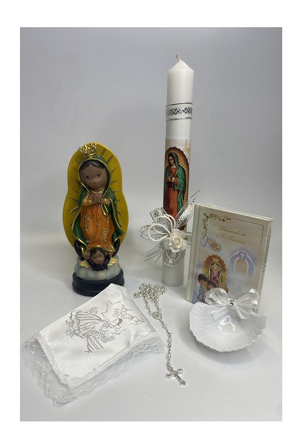 Baptism Candle Set for Boys - Baptism Candle Set Girl Catholic - Baptismal Candles - Velas de Bautizo para Nino