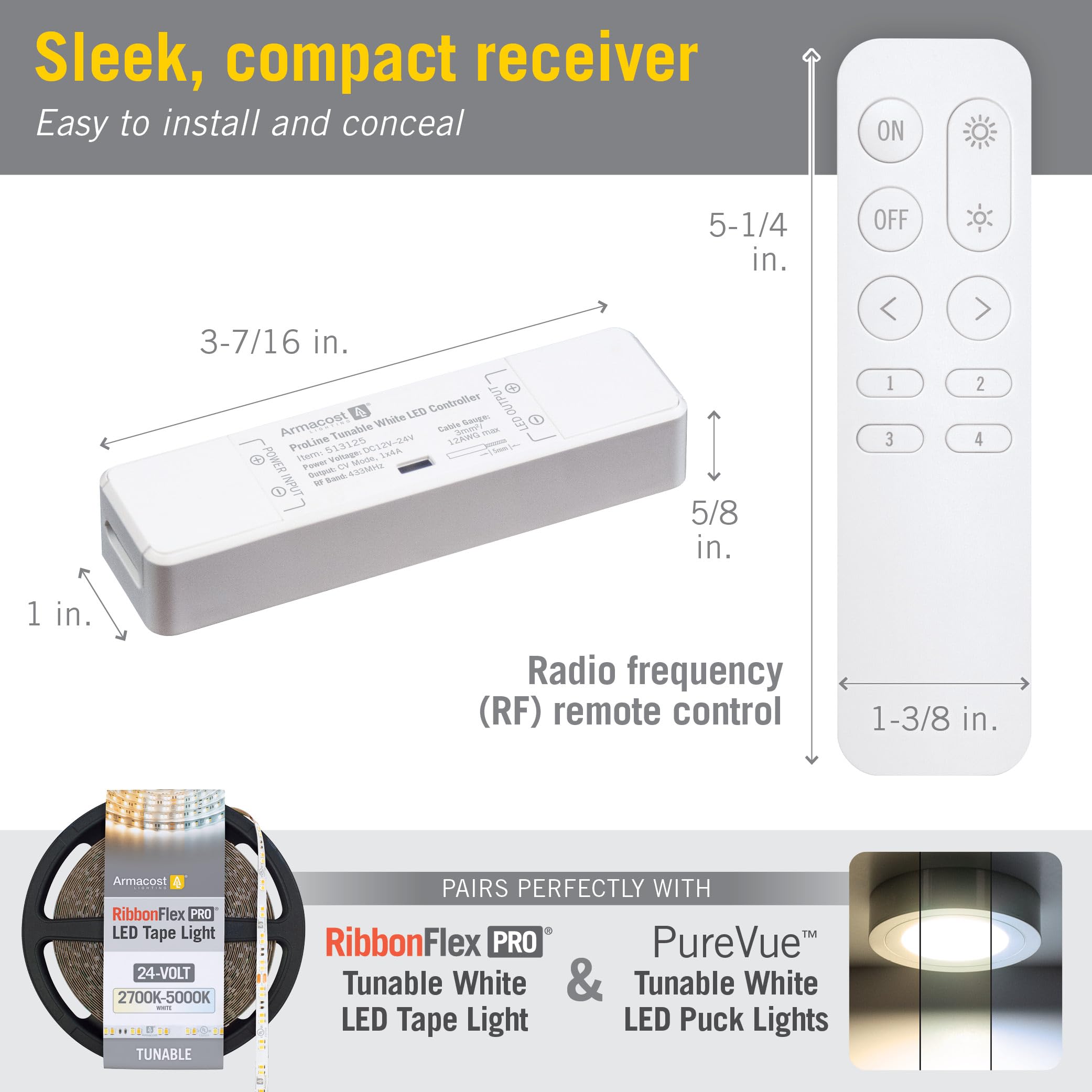 Armacost Lighting ProLine CCT Tunable White Lighting LED Controller 513125