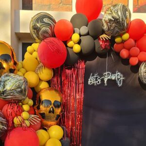 DS. DISTINCTIVE STYLE Skull Balloons 8 Pieces 23.6 Inch Halloween Foil Balloons Great Addition for Halloween Party Balloon Arch