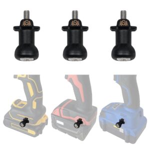 spider tool holster - drill pins - pack of three - attaches to the side of any brand power drill and driver with provided screws - pairs with spider tool holster and tool docks