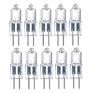 10x g4 24v 20w light bulb replacement jc 2 pin base halogen kitchen table pendant lamp 24 volt 20w warm white landscape desk lighting