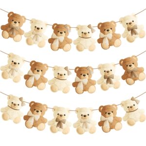 2pcs teddy bear baby shower banner we can bearly wait baby shower decorations teddy bear theme garland decorations for teddy bear theme gender reveal party we can bearly wait baby shower supplies