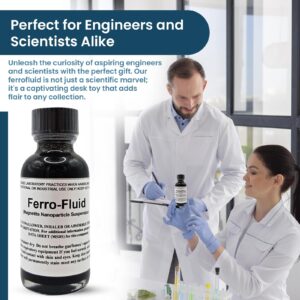 Magnetic Ferrofluid Sample | Science Classroom Supplies | Kids Science Projects | 1oz (30ml) in Glass Bottle