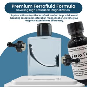 Magnetic Ferrofluid Sample | Science Classroom Supplies | Kids Science Projects | 1oz (30ml) in Glass Bottle