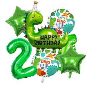 dinosaur 2nd birthday decorations dinosaur birthday party balloons supplies dinosaur foil balloons for kids 2nd birthday baby shower dinosaur themed party decorations (2nd birthday)