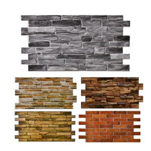 finecraft decor 10pcs (53sqft) 3d wall panels for interior decor: perfect for kitchen backsplash bathrooms, living rooms, offices