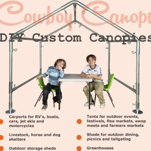 10' x 20' High Peak Canopy Fittings, DIY RV & Boat Carport, 1" EMT Metal Frame Parts