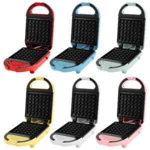 Tasty Mini Nonstick Waffle Maker, Perfect for Individual Waffles, Hash Browns, Brownies and more, Quick Results, Easy Clean Up, 600W, Aqua