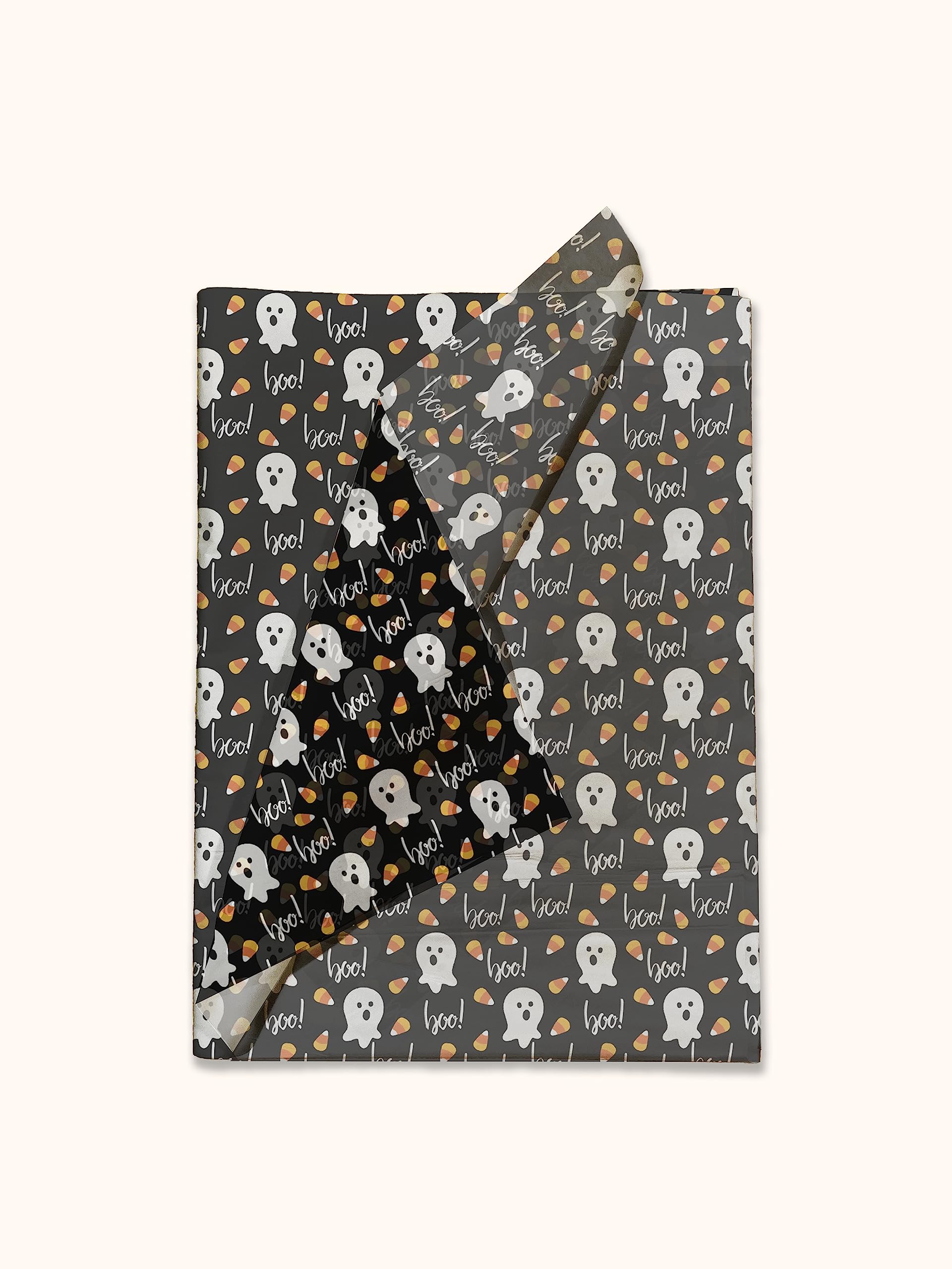 Halloween Ghosts Printed Tissue Paper - Tissue Paper for Gift Bags - Gift Bag Wrapping Paper - Gift Wrapping Paper - Holiday Tissue Paper - Fall Tissue Paper | 24 Sheets 20" x 30"