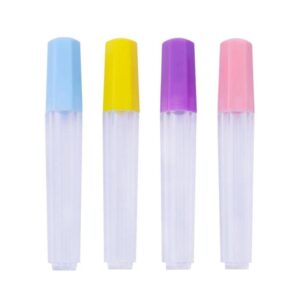 4pcs clear plastic embroidery felting sewing needles container pin needle storage tubes bottle holder knitting needle for case box needle storage box