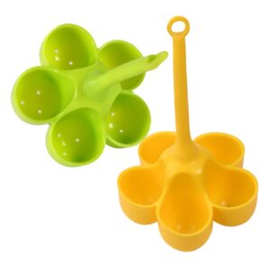 feltechelectr 2 pcs silicone cookers for poached flexible holders for kitchen use ideal for easy cooking and meal prep