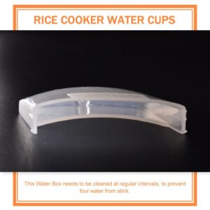 RORPOIR 10pcs Rice Cooker Water Box Plastic Storage Boxes Mini Essentials Plastic Water Cups Instants Pot Steam Catcher Condensation Water Collector Rice Cooker Condensation Cup Pp White