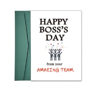 dapofajo boss's day card, boss day gift for leader manager, happy boss day from your amazing team