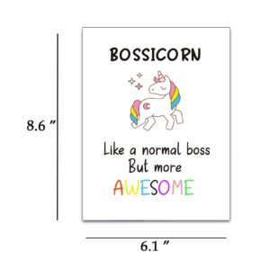 Dapofajo Boss Card, Appreciation Card for Boss, Birthday Card for Boss, Gift for Boss, Happy Boss's Birthday Card