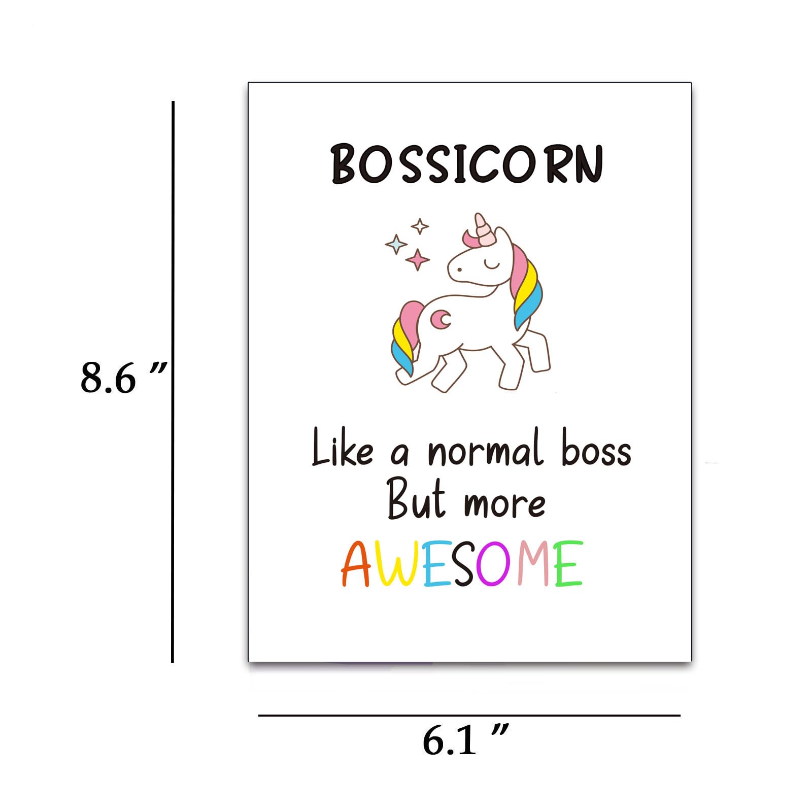 Dapofajo Boss Card, Appreciation Card for Boss, Birthday Card for Boss, Gift for Boss, Happy Boss's Birthday Card